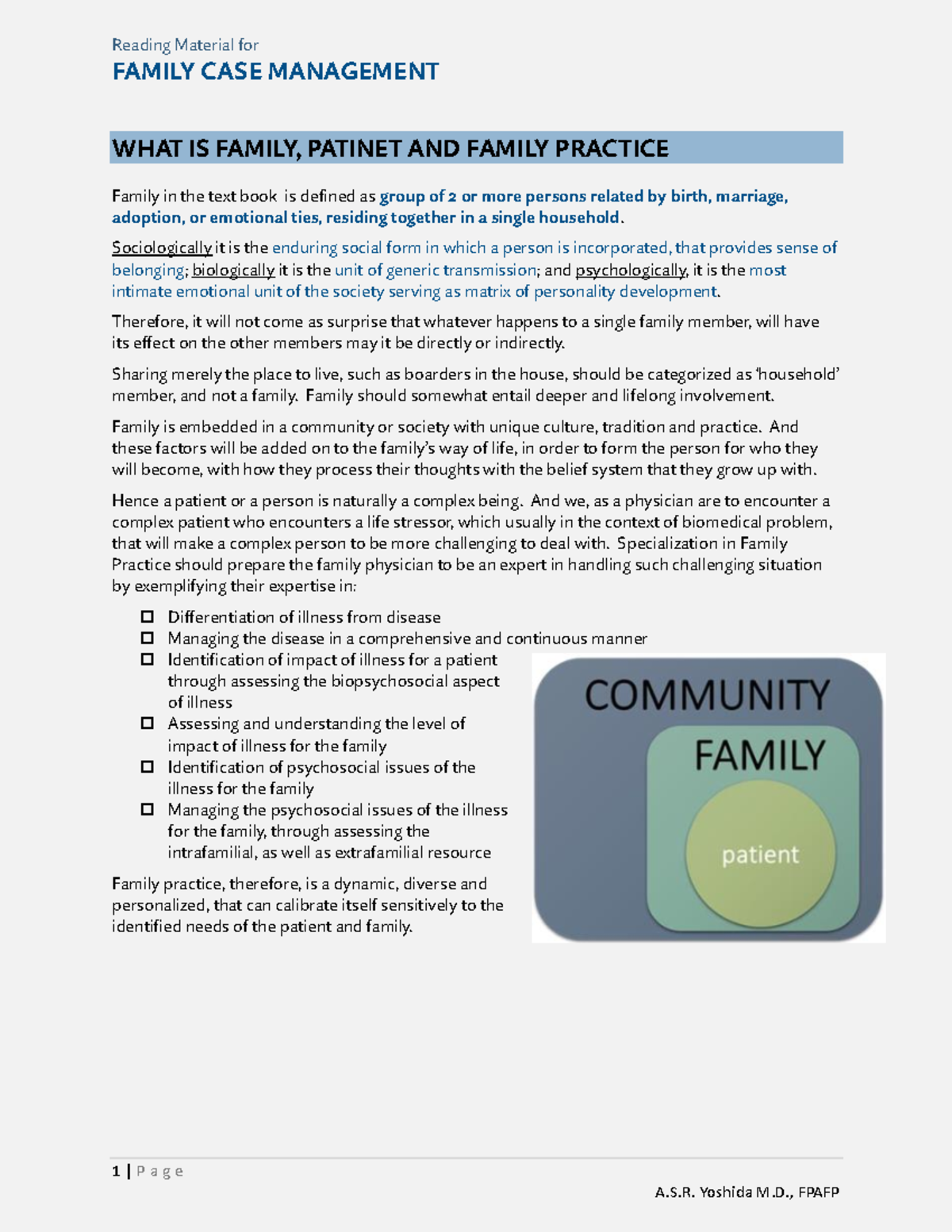 032624 - [ Reading Material] Family Management - FAMILY CASE MANAGEMENT ...