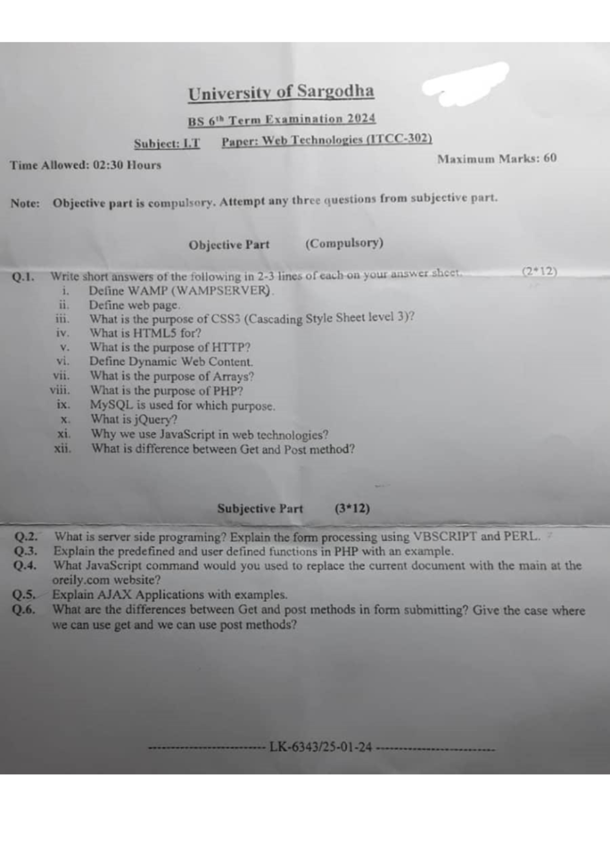 2 Web IT sol 2024 241014 113522 - SHORT QUESTIONS i. Define WAMP ...