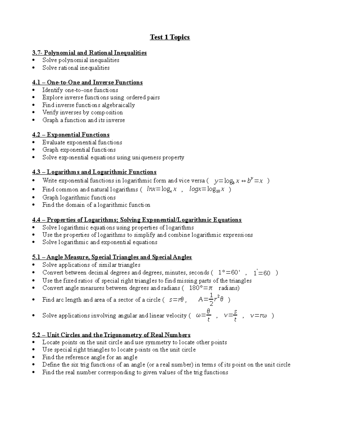 Precalc Test 1 Topics Fall 2017 Test 1 Topics 3 Polynomial And precalc-test-1-topics-fall-2017-test-1-topics-3-polynomial-and