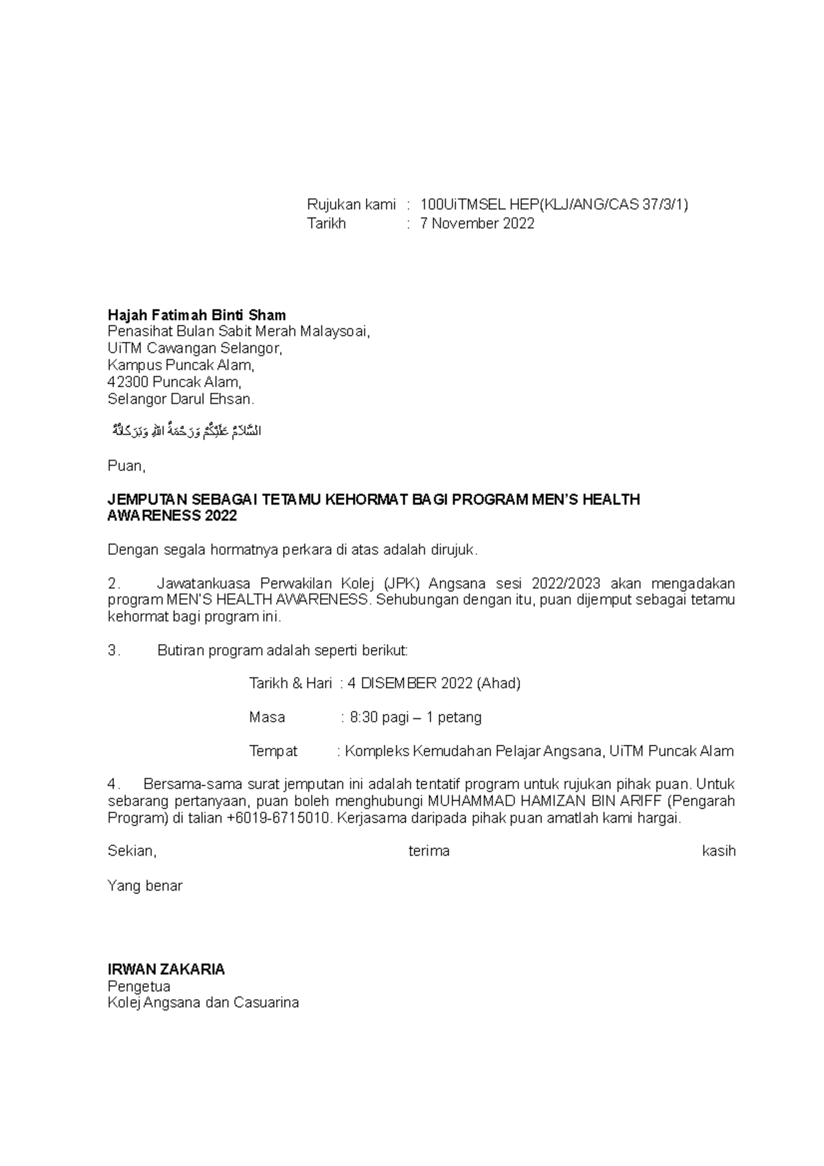 Penasihat PBSM 2 - this is the documents for the assignments - Rujukan ...