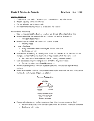 Chapter 1 Accounting in Action - Chapter 1: Accounting in Action Carly ...