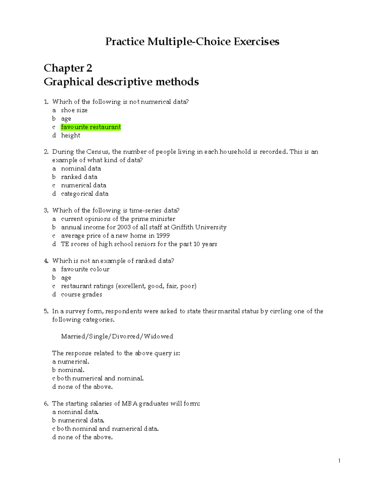 Practice MC Exercises Trimester 1 2017 - Practice Multiple-Choice ...