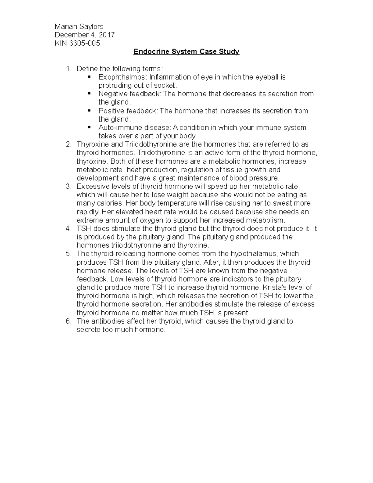 EX PH CASE STUDY 5 - Mariah Saylors December 4, 2017 KIN 3305-005 ...