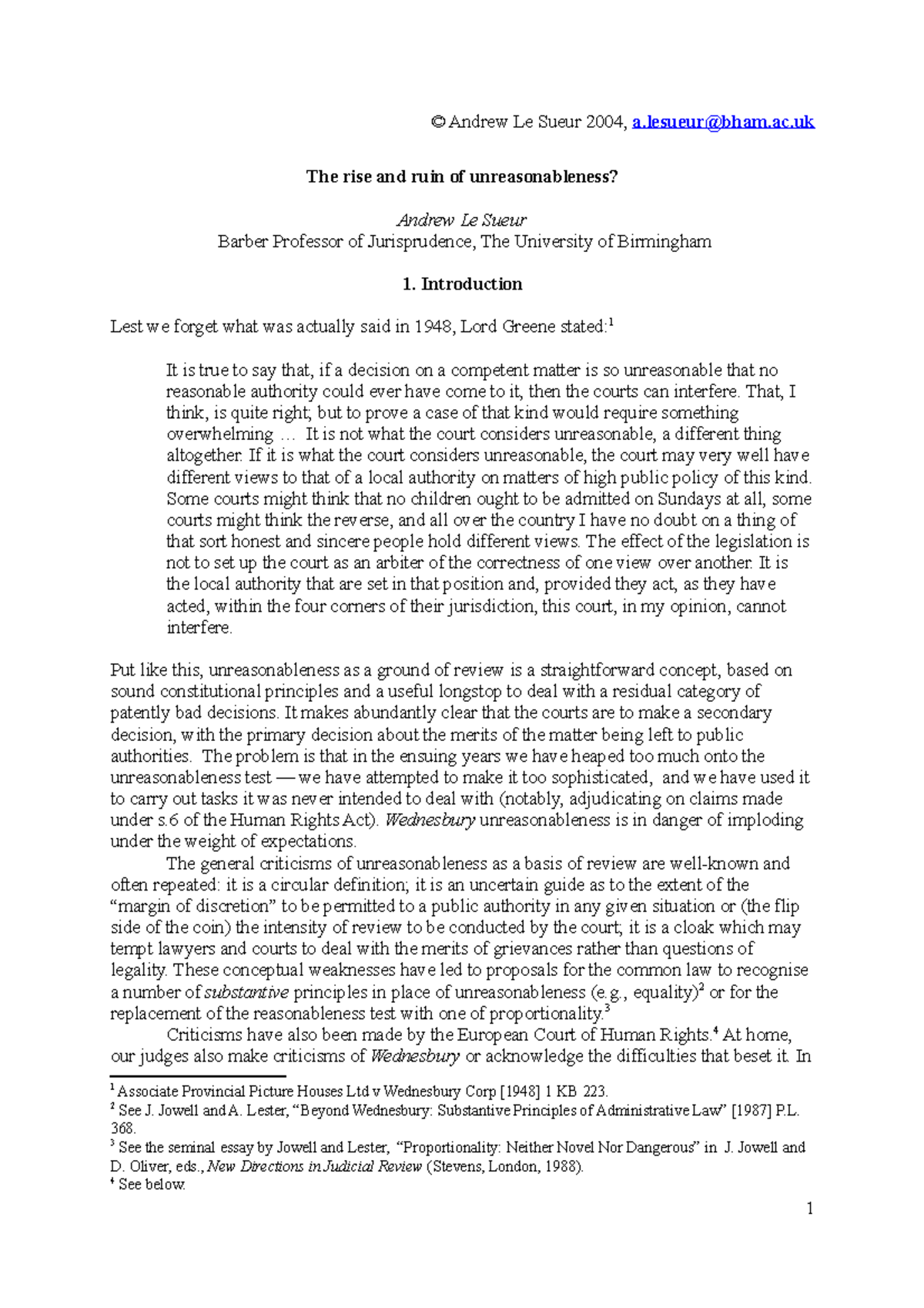 ALBA A Le Sueur paper - These are past exams and notes of different ...