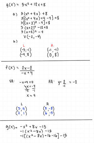 Worksheet 6 Inc-Dec Functions - Math Analysis Honors – Worksheet 6 ...