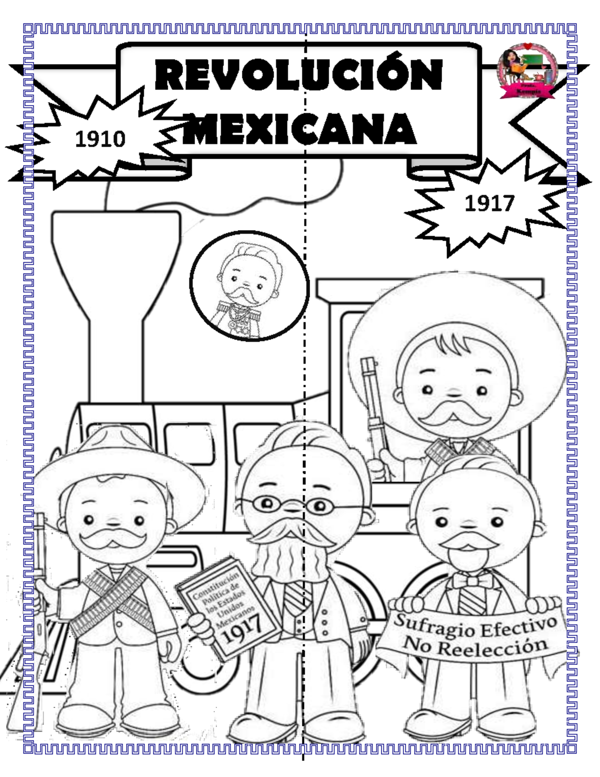 Lapbook Revolución Mexicana Profa Kempis - REVOLUCIÓN 1910 MEXICANA 1917 El día ______ de ...