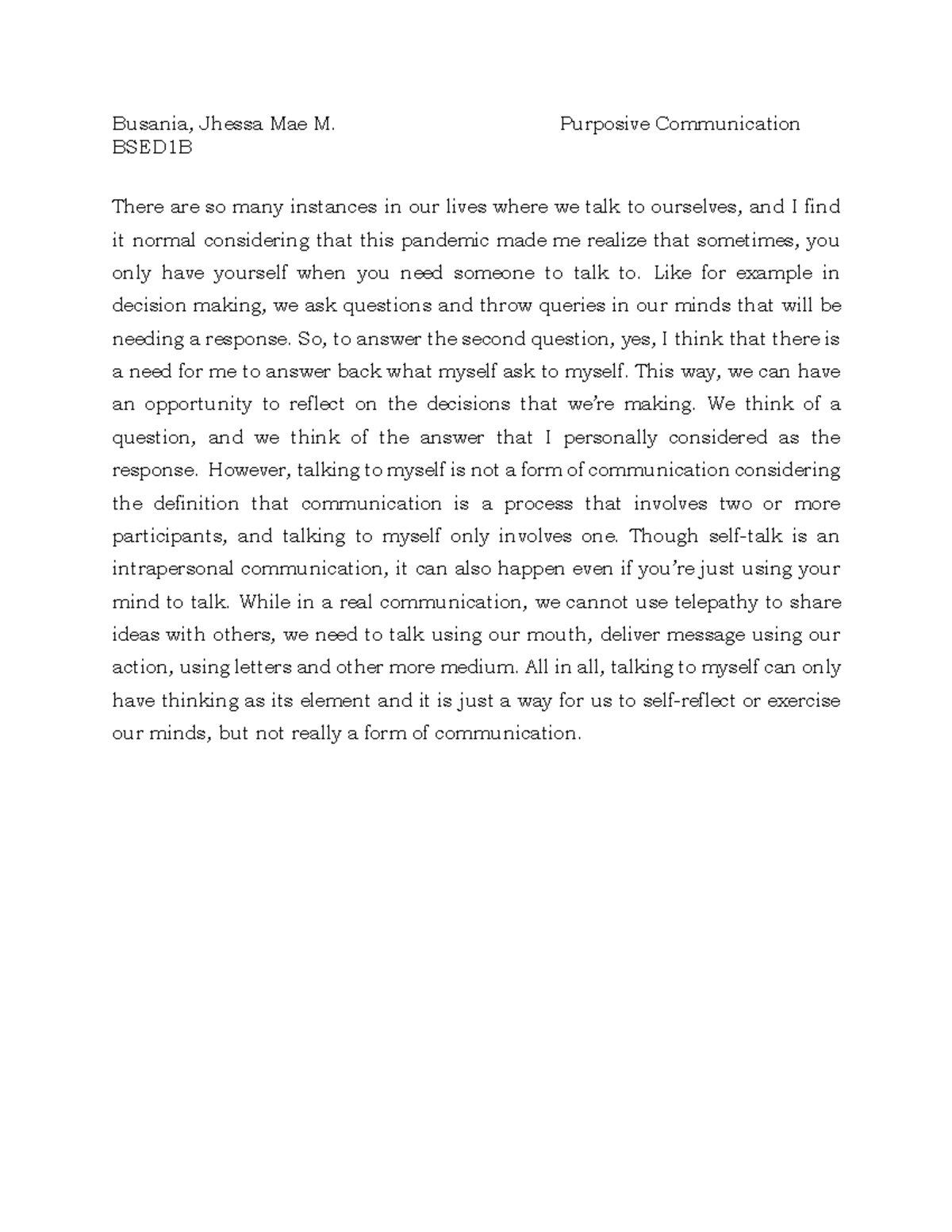 Busania, Jhessa MAE M - gfhjfhjjvjkgjgjkgk klhklh - Studocu