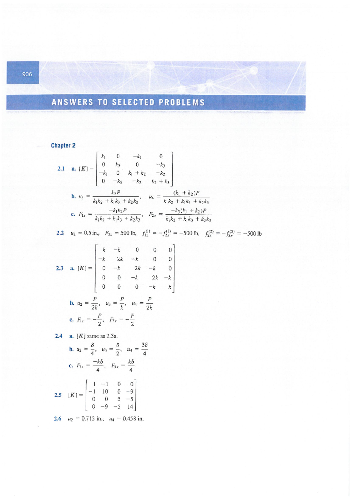 6판 솔루션 - solutin for A First Course in the Finite Element Method 6th ...