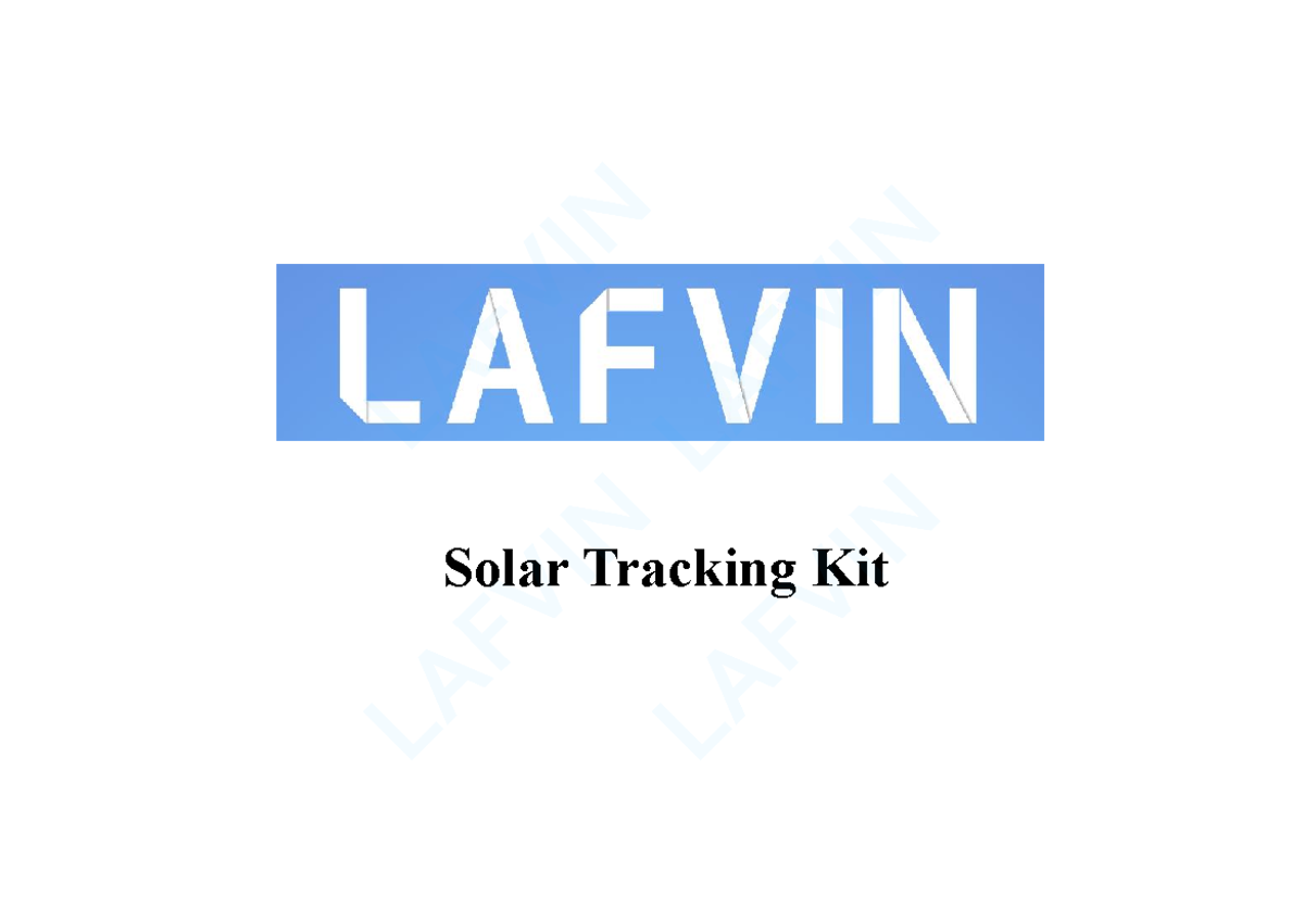 Lafvin%20Solar%20Tracking%20Kit - Introducción al mantenimiento - Solar ...