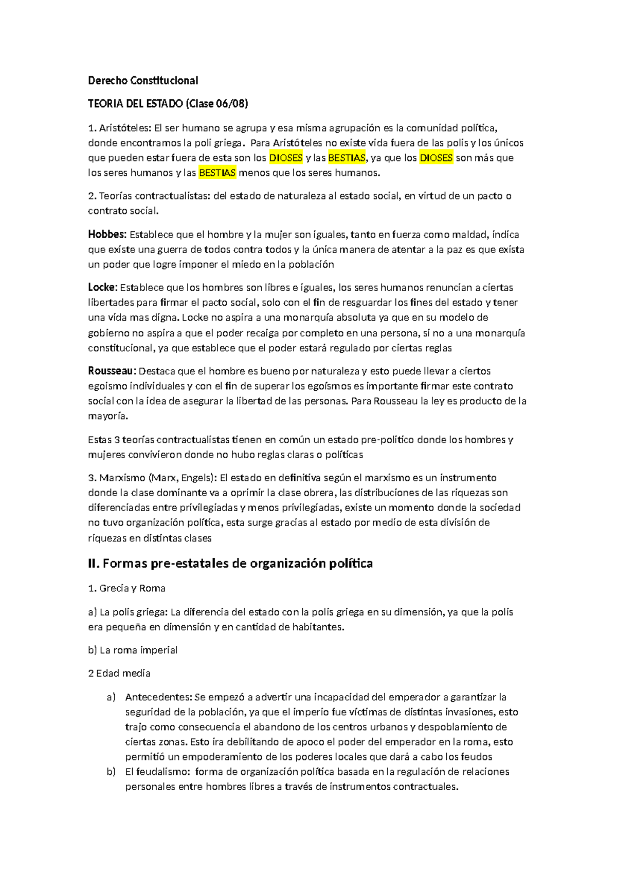 Consti Prueba 1 - gsdgg - Derecho Constitucional TEORIA DEL ESTADO ...