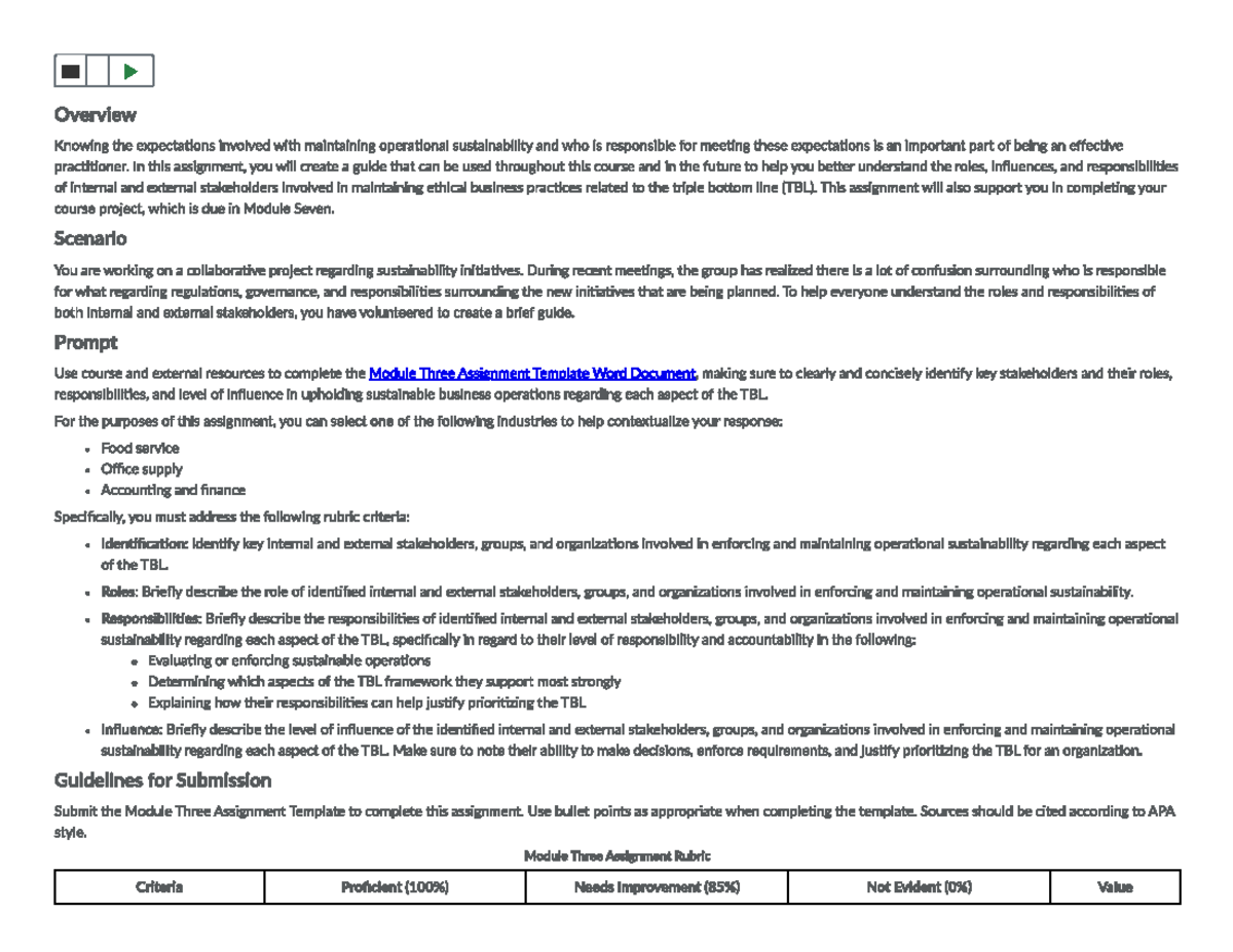 Overview Module 3 assignment - QSO 321 - Studocu