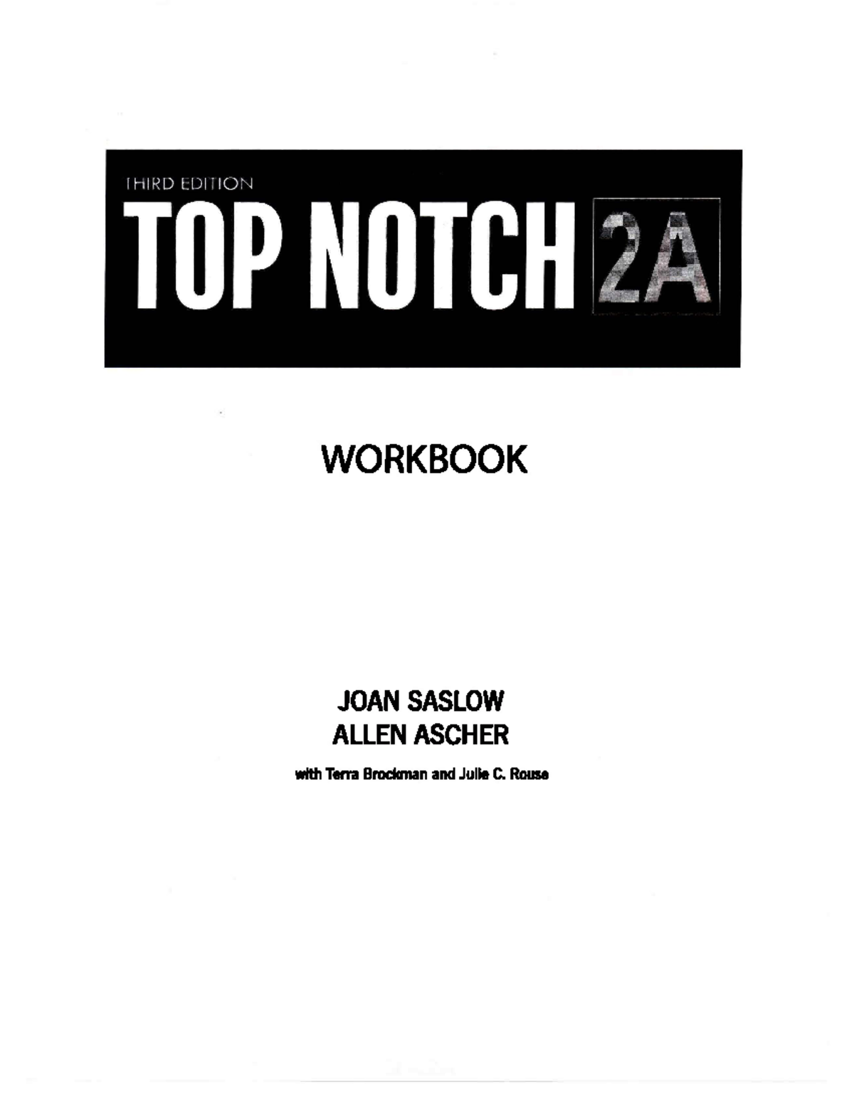 Topnotch 2A Workbook - Quan Tri Kinh doanh - Studocu
