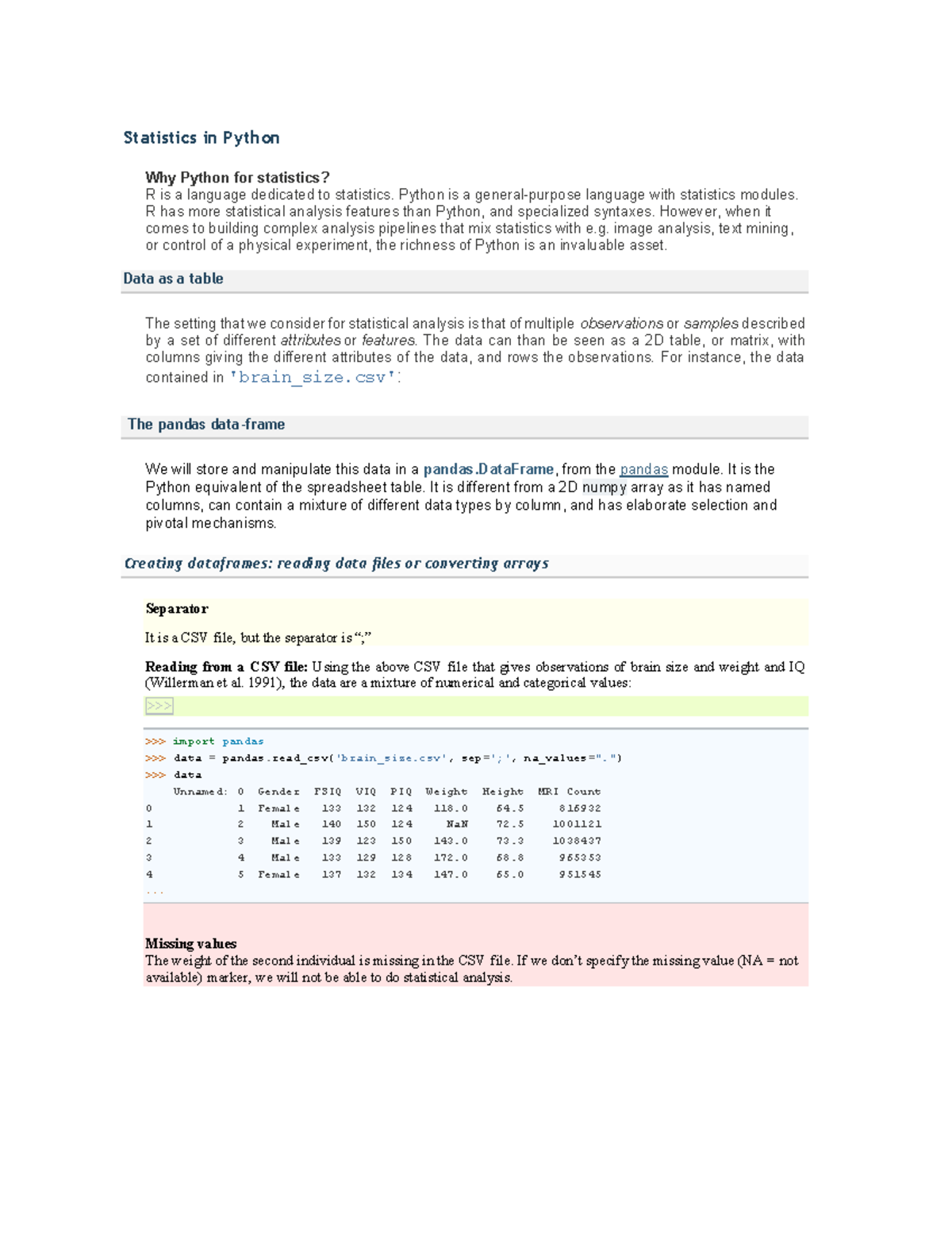 Lab 3 Statistical Analysis Using Panda In Python Statistics In Python Why Python For