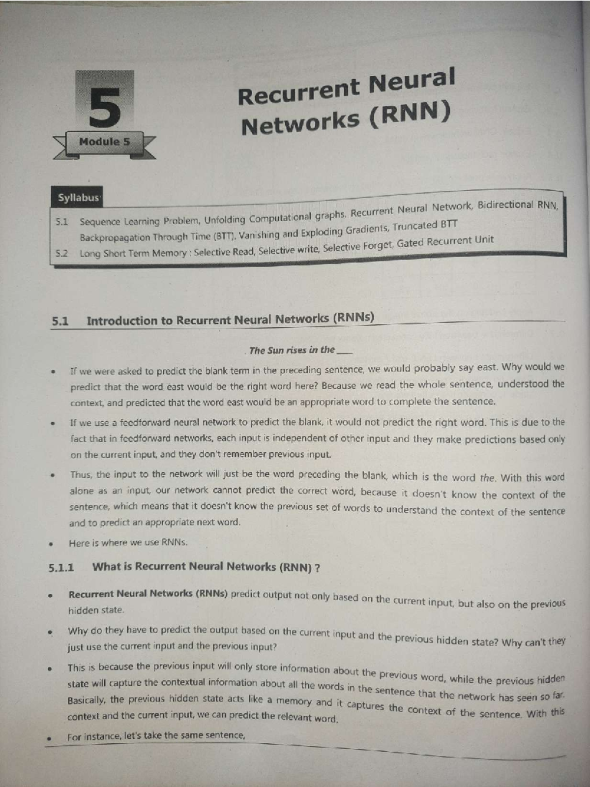 DL- Mod 5 compressed - deep learning - Deep Learning - Studocu