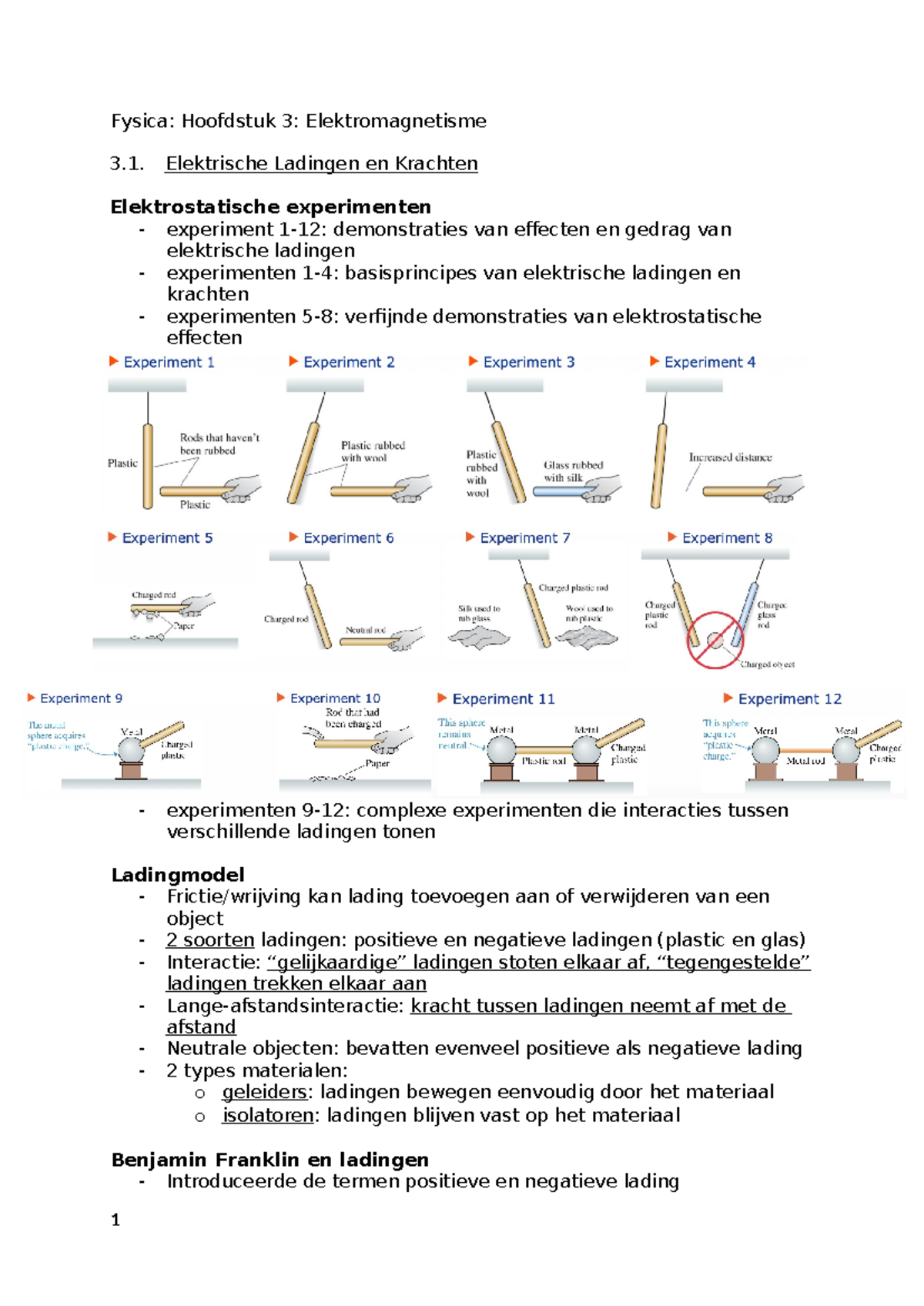 Farmaceutische Fysica- deel 3: Elektromagnetisme - Fysica: Hoofdstuk 3 ...