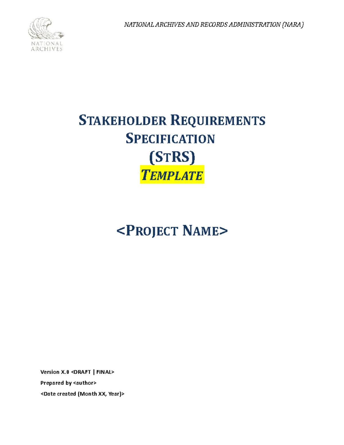 Strs-template-v - asd - NATIONAL ARCHIVES AND RECORDS ADMINISTRATION ...