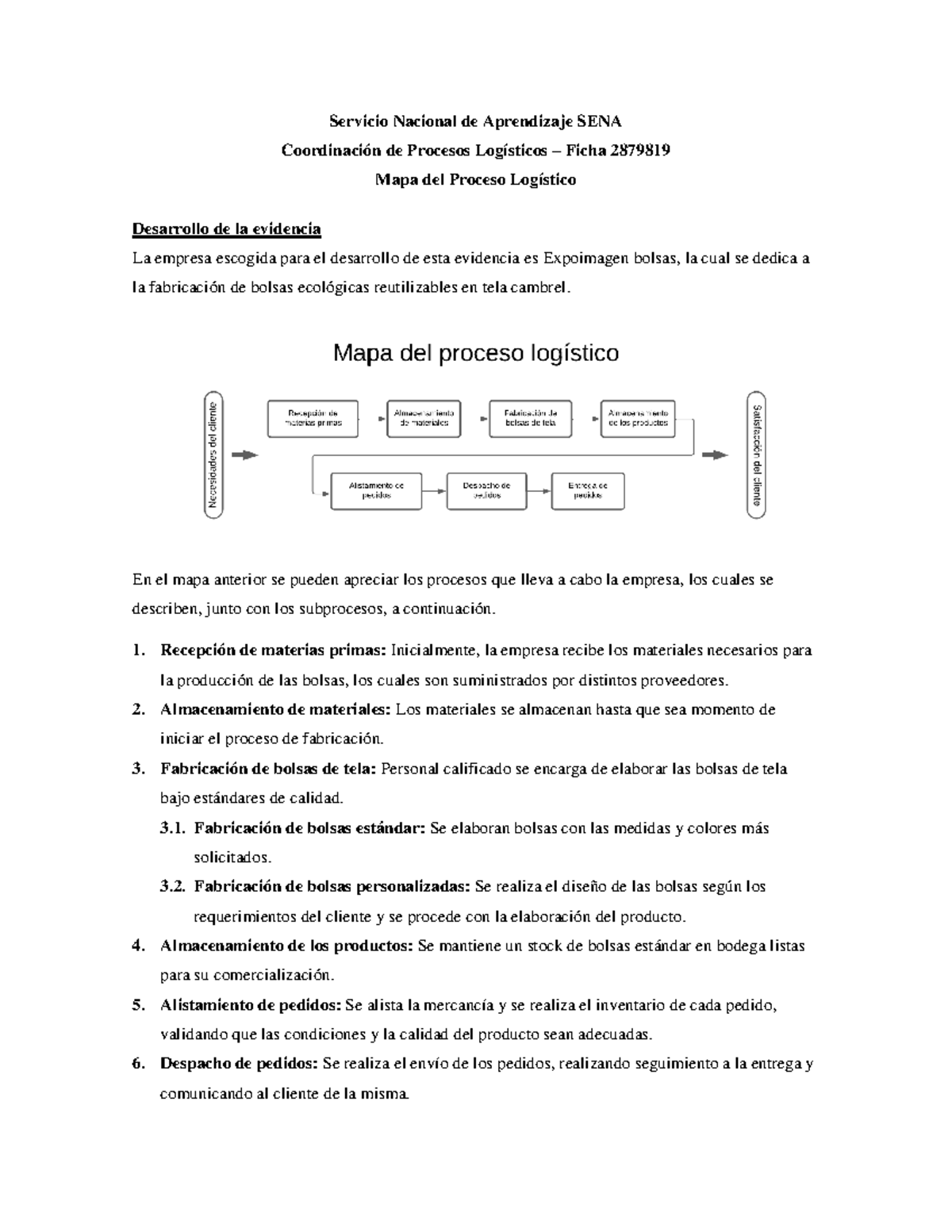 Mapa del proceso logístico - Ficha 2879819 - Servicio Nacional de ...