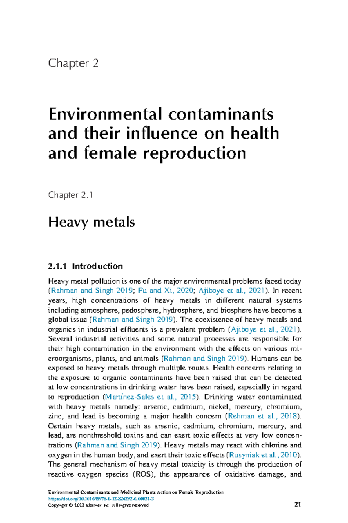 First-page-pdf - Chapter 2 Environmental contaminants and their ...
