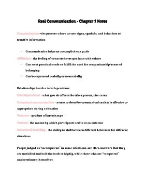 COMM100 Midterm Review - Review Sheet COMM 100 Exam 1 The midterm exam ...