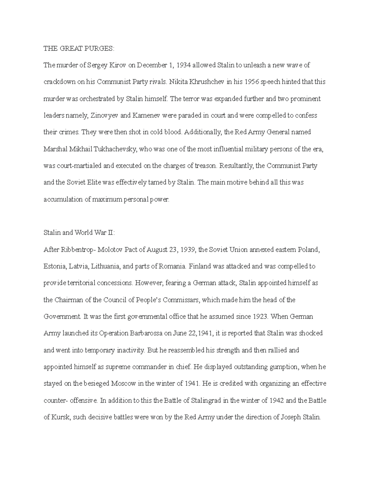 Joseph-stalin-final-order - THE GREAT PURGES: The murder of Sergey ...