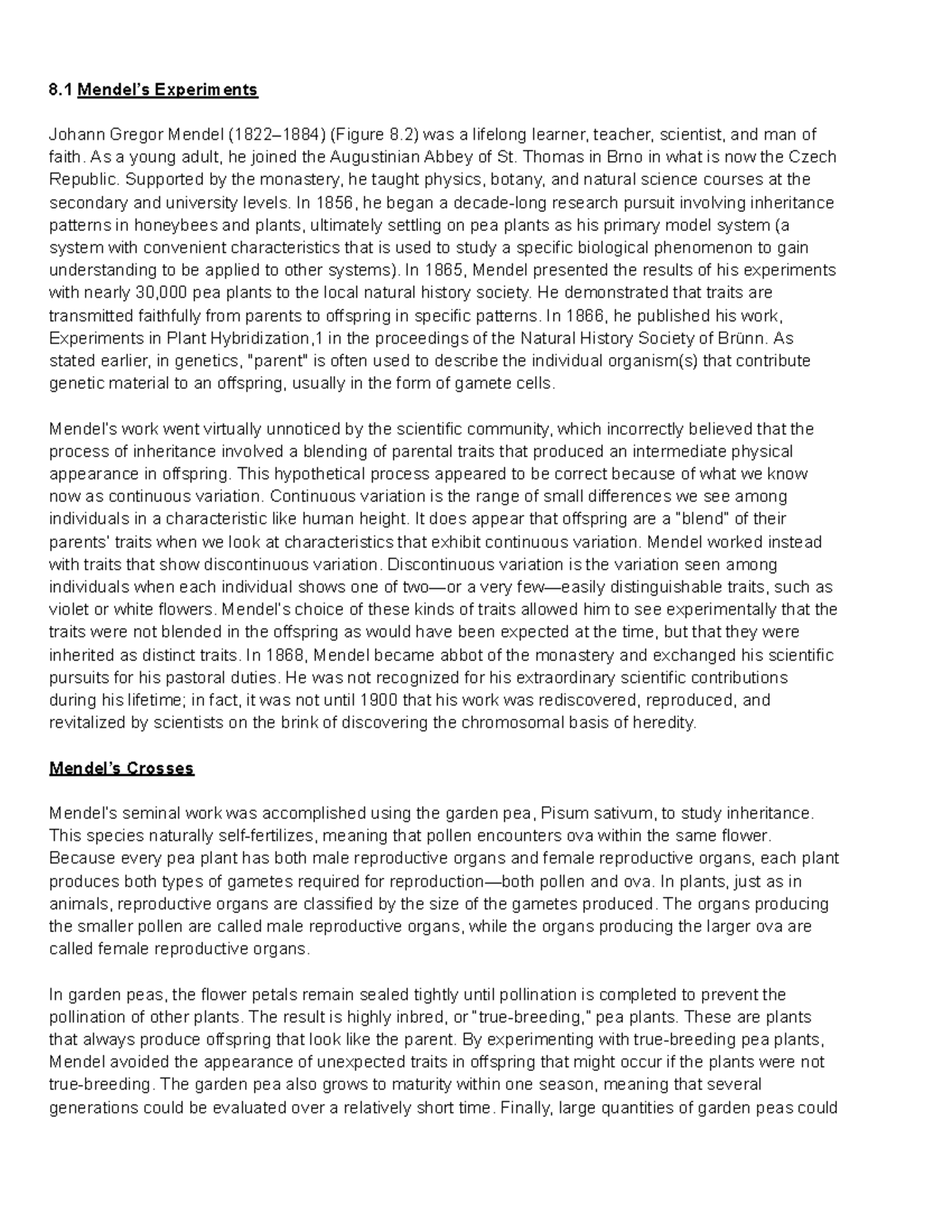 Biology Ch 8 - The concept involves Genetics is the study of heredity ...