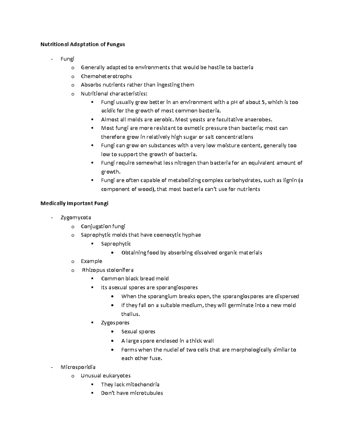 Nutritional Adaptation of Fungus - Nutritional Adaptation of Fungus ...