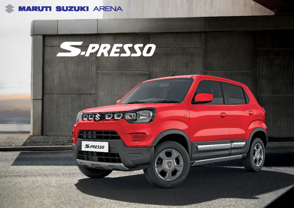 Spresso 6 pager brochure Red car A4 23 New 2023 Digital - MARUTI SUZUKI ...