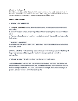 Disaster assignment 1 - Disaster Management And Mitigation - Studocu