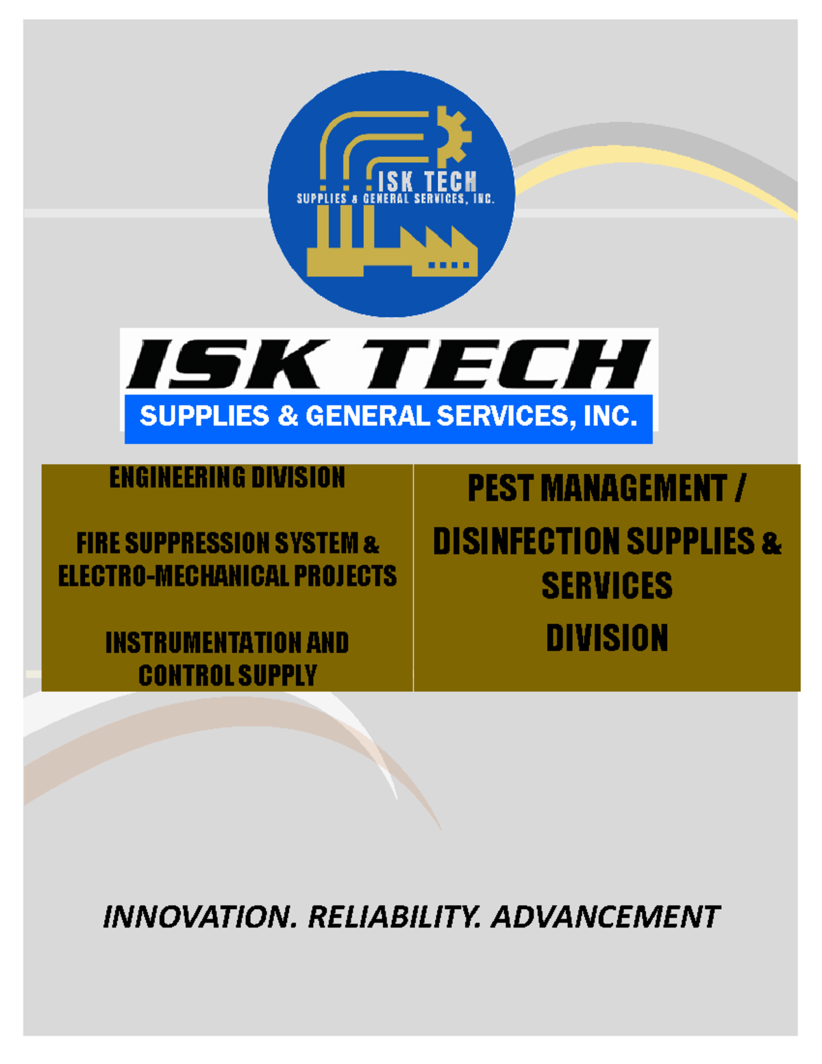 Isktech 2023 brochure - INNOVATION. RELIABILITY. ADVANCEMENT ...