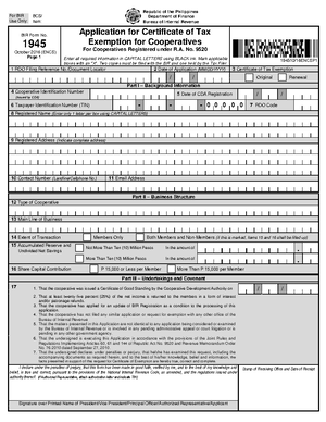 Classification of Individual Taxpayer - The following are BIR Forms ...