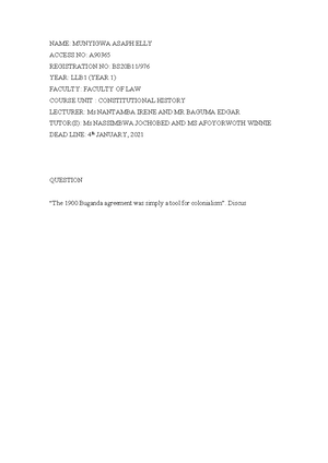 Ten Point Program of Uganda’s National Resistance Movement (NRM) - 1984 ...