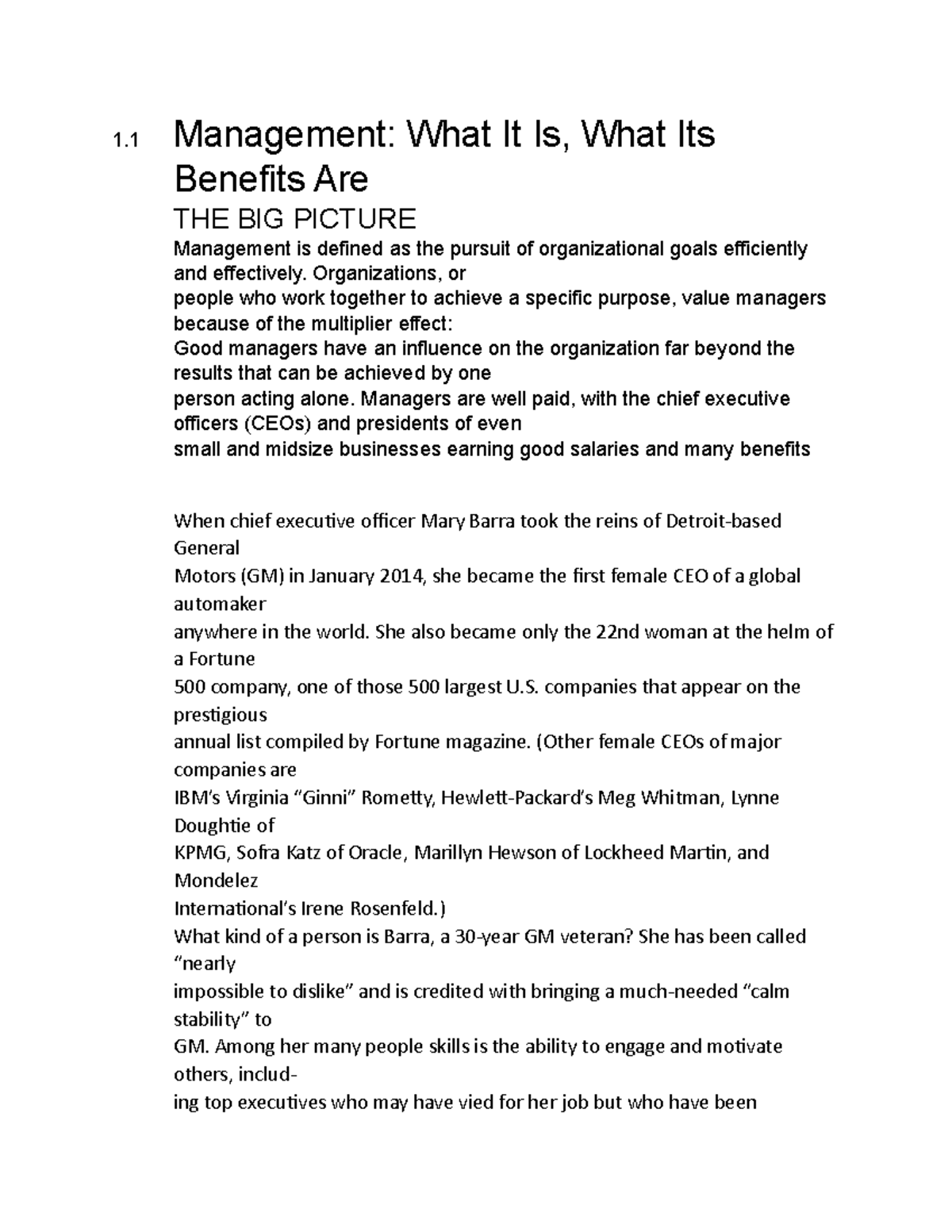 Management ch 1 introduction to management Essential background for the ...