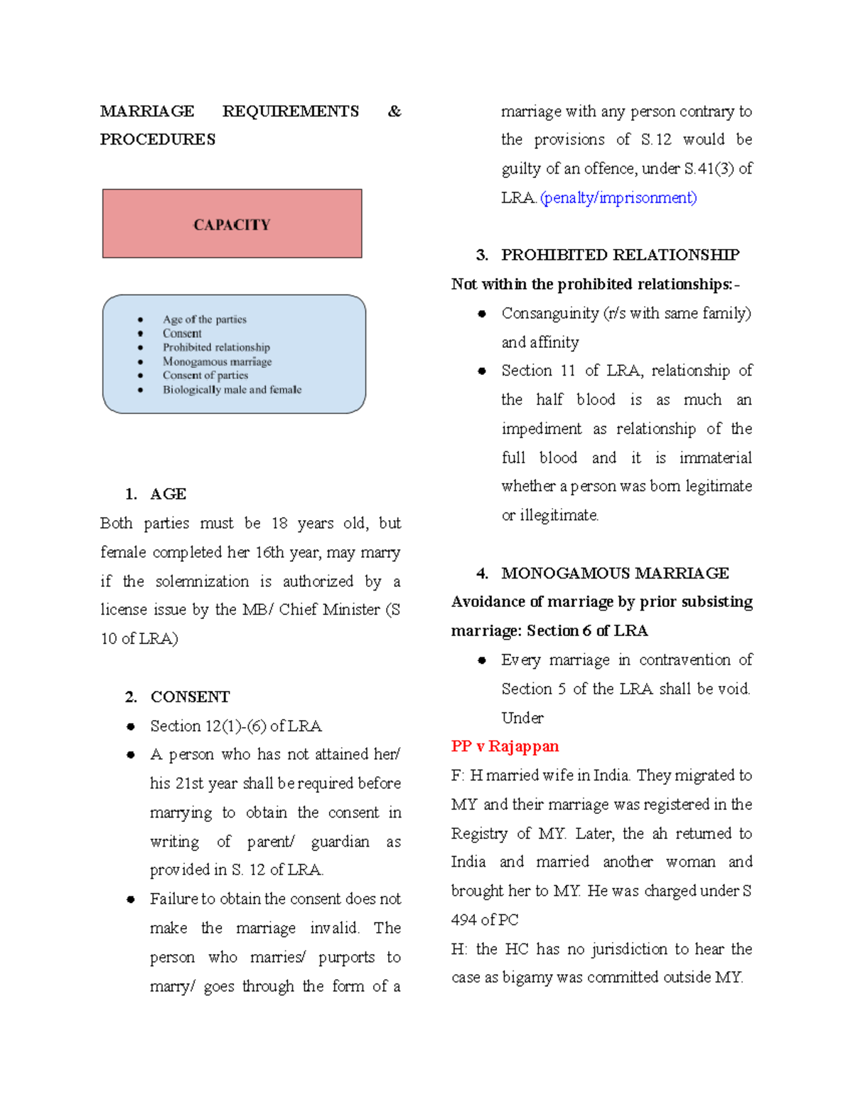 Marriage Requirements AND Procedures - MARRIAGE REQUIREMENTS ...