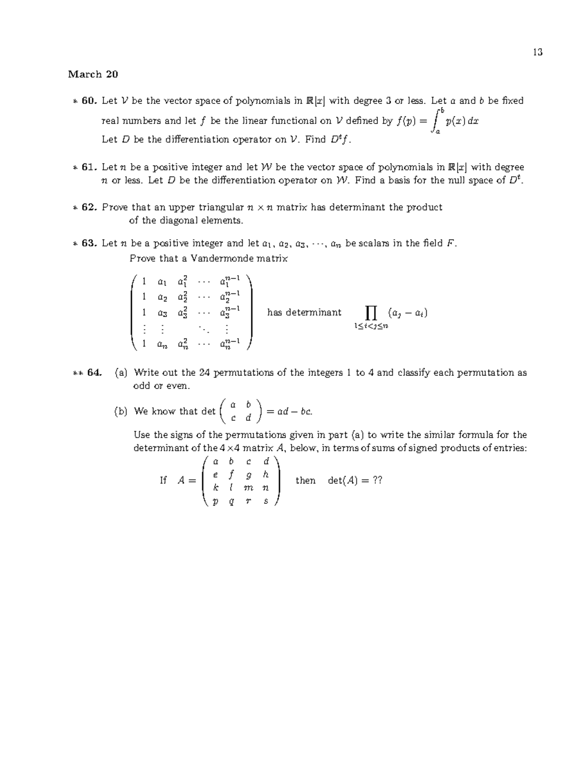 MATH 554 Prob 09 - Problem questions given in Class, Professor Carl ...