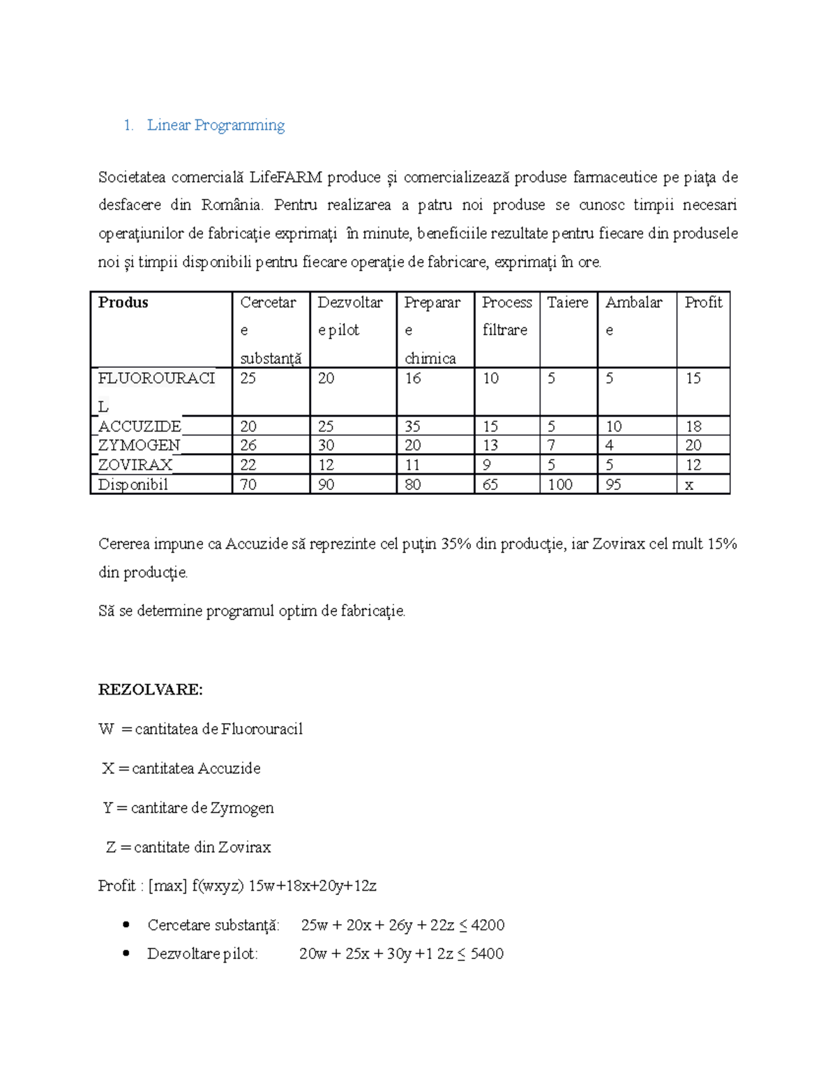 MDFG Portofoliu - Modelarea Deciziilor Financiar Economice - probleme ...