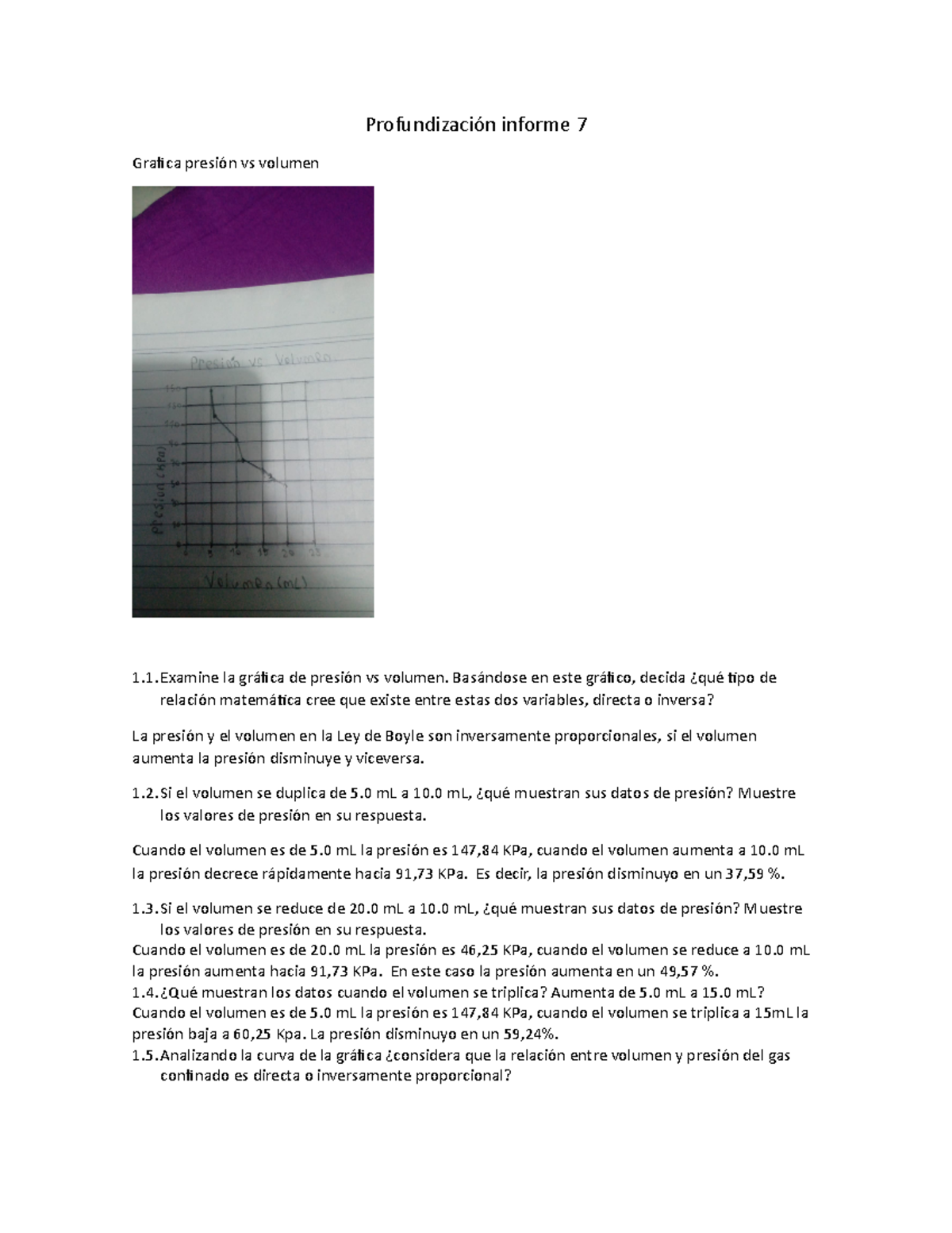 Profundización informe 7 y 8 - Profundización informe 7 Grafica presión ...