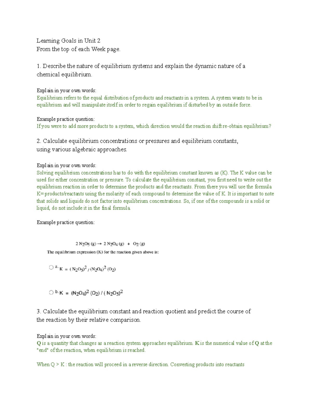 Learning Log 10 - Extra credit work for GEN CHEM 2 Temple University ...