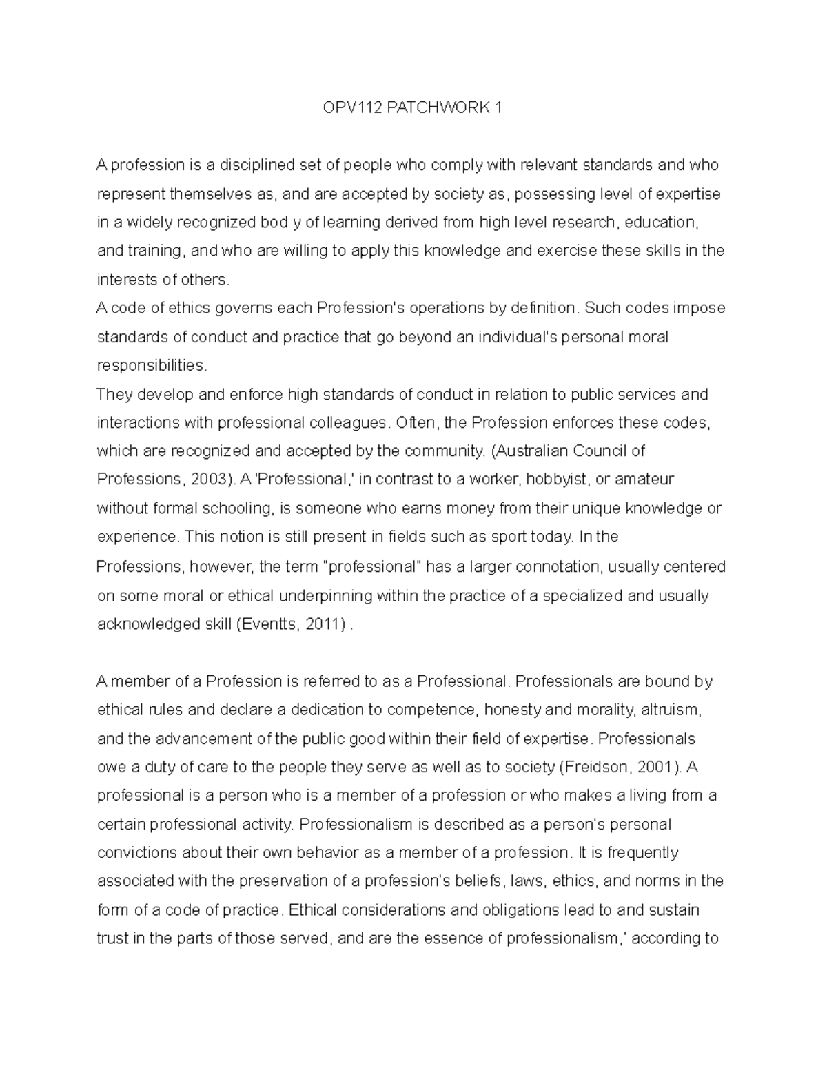 1628162700587 OPV112 Patchwork 1 - OPV112 PATCHWORK 1 A profession is a ...