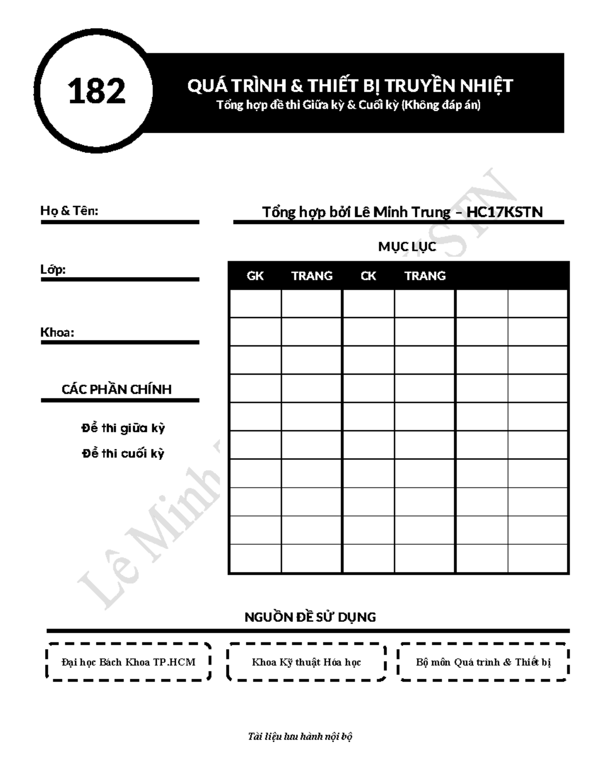 TEST-TN - dsaaaaaaaaaaa - Tài liӾuȱlчuȱhànhȱnԐi bԐ QUÁ TRÌNH & THIތT B ...