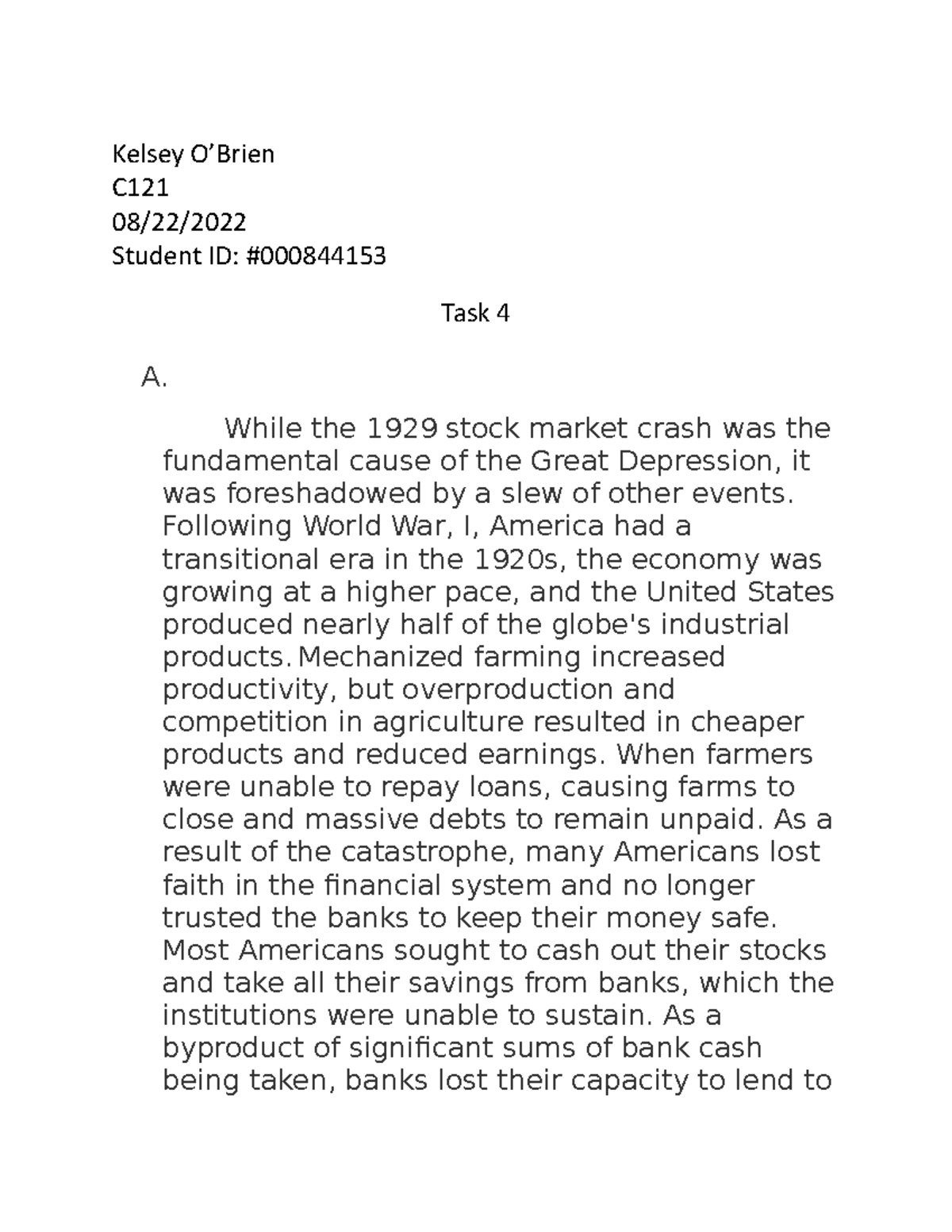 C121 task 4 - task 4 passed just review questions and be sure to use ...