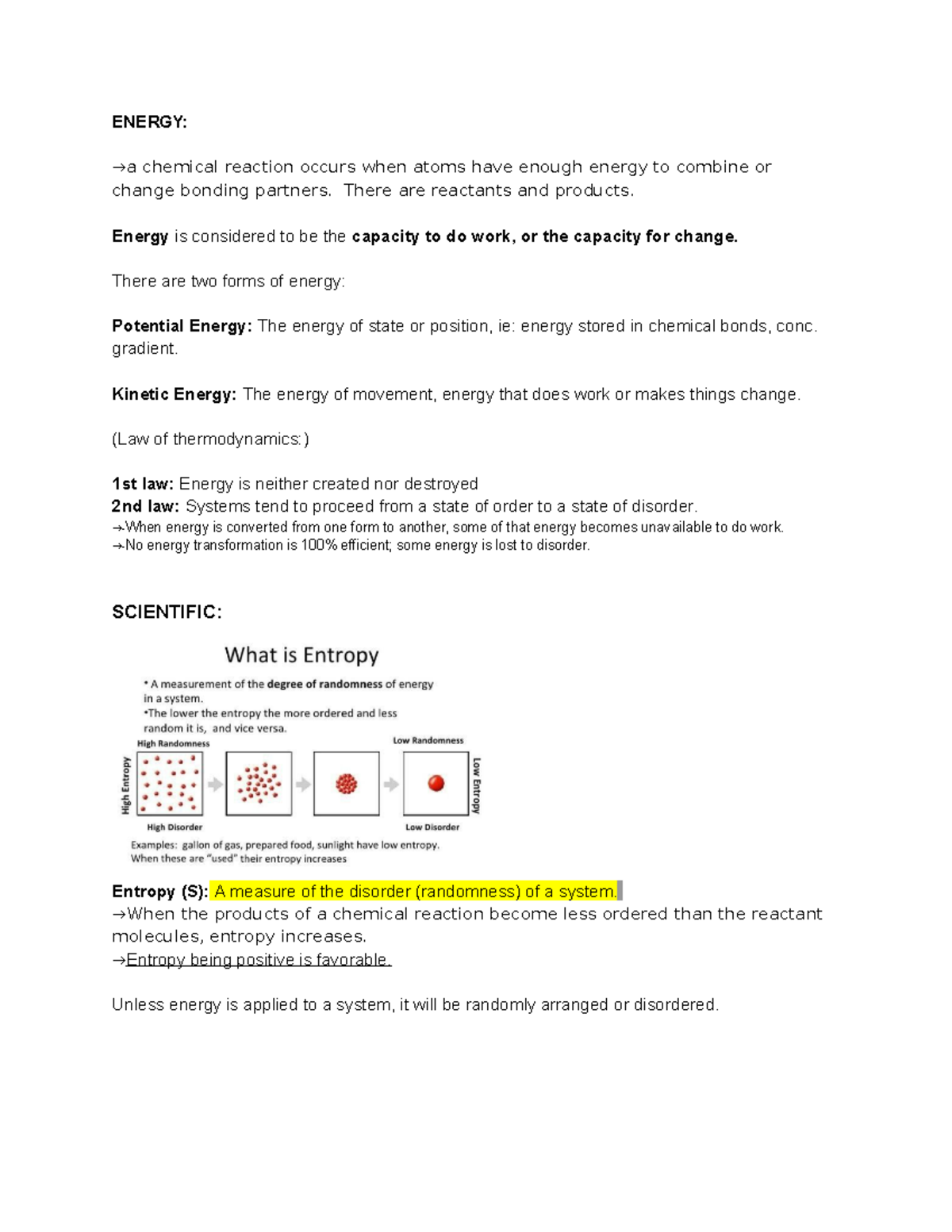 Bio Unit 3 Notes ENERGY a Chemical Reaction Occurs When Atoms Have bio-unit-3-notes-energy-a-chemical-reaction-occurs-when-atoms-have
