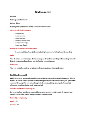 Bodemstructuur - zo veel mogelijk extra informatie - Twee verschillende ...