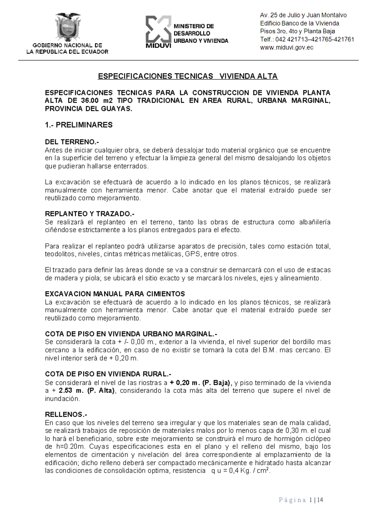 7577361 - PROCESOS CONSTRUCTIVOS - ESPECIFICACIONES TECNICAS VIVIENDA ALTA ESPECIFICACIONES ...
