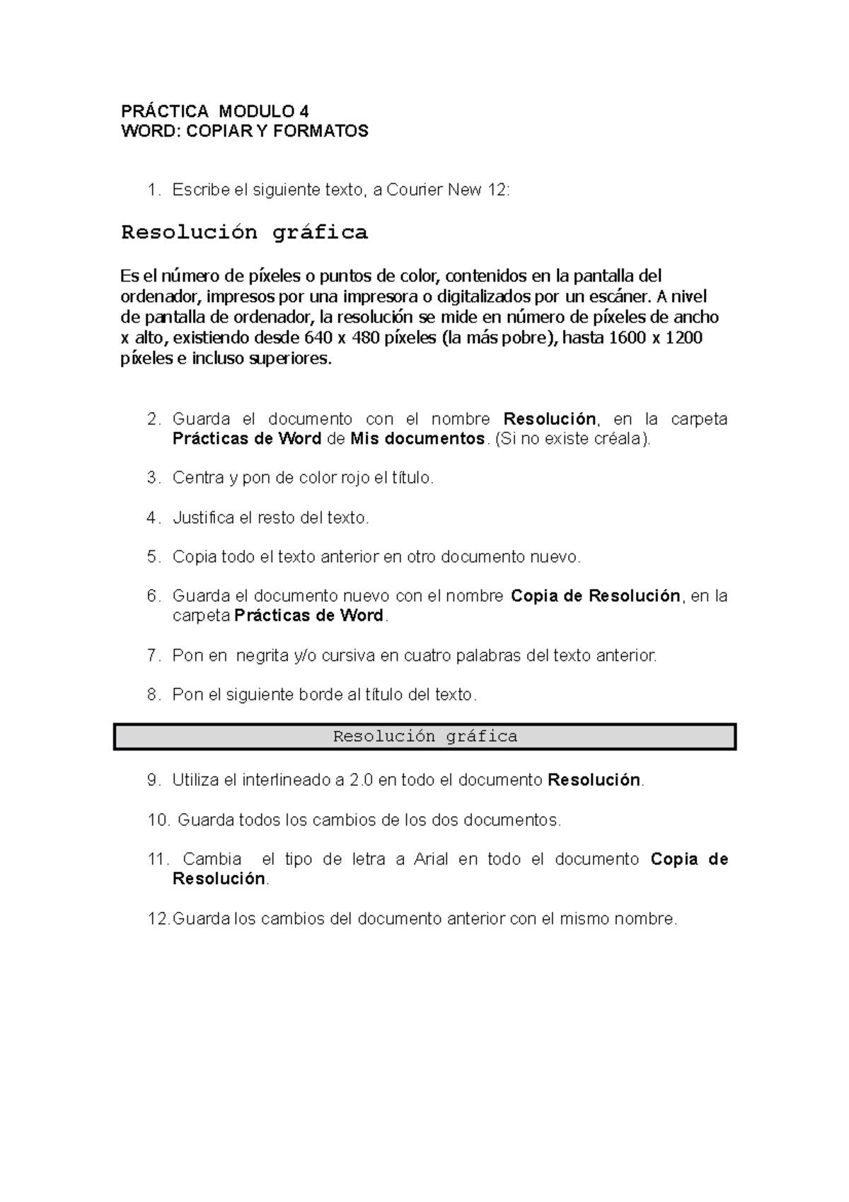 Tarea 4 - como aprender hacer carpetas - PRÁCTICA MODULO 4 WORD: COPIAR ...