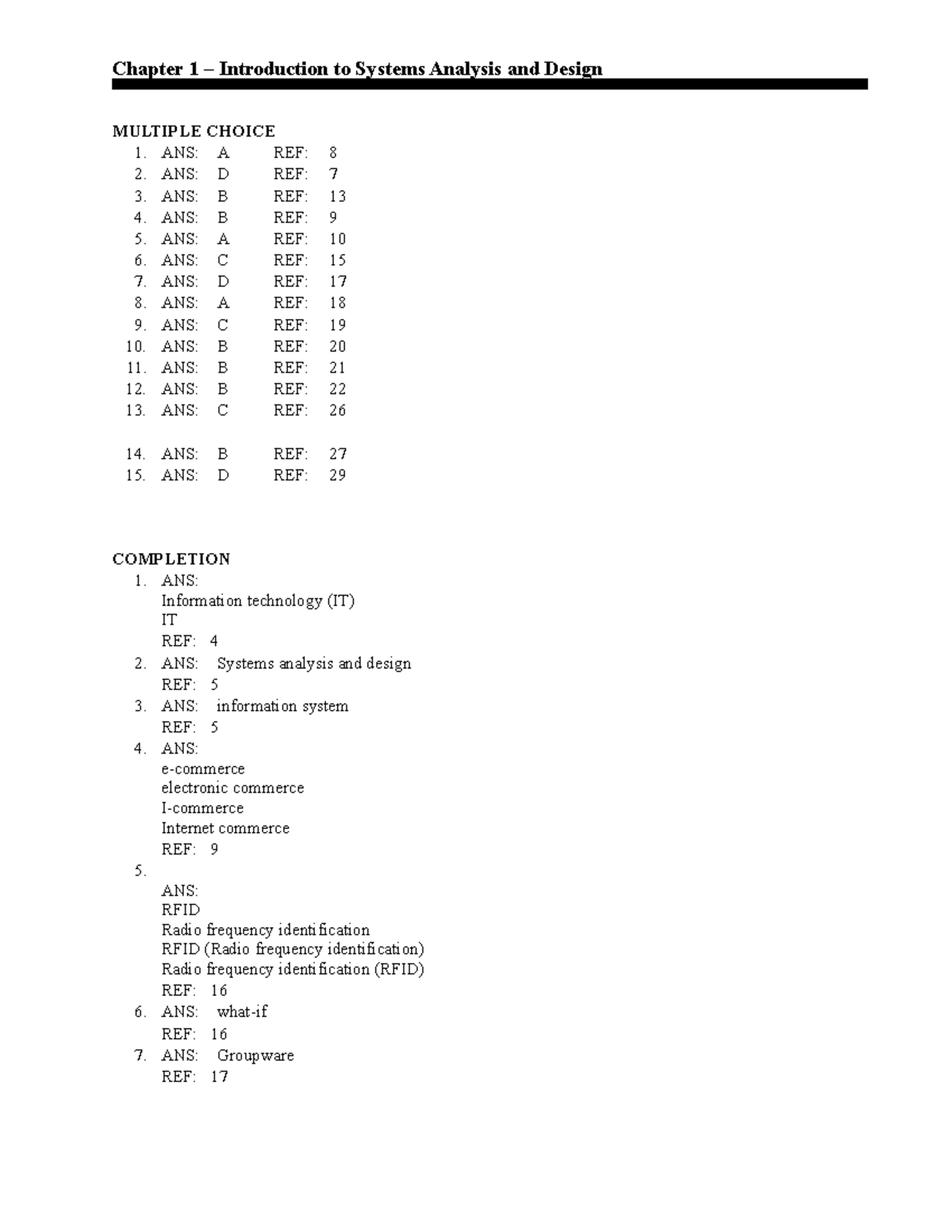Sample/practice exam 2018, answers - Chapter 1 – Introduction to ...