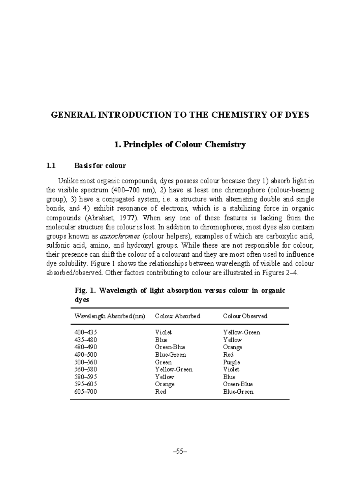 Dye Chemistry - GENERAL INTRODUCTION TO THE CHEMISTRY OF DYES 1 ...