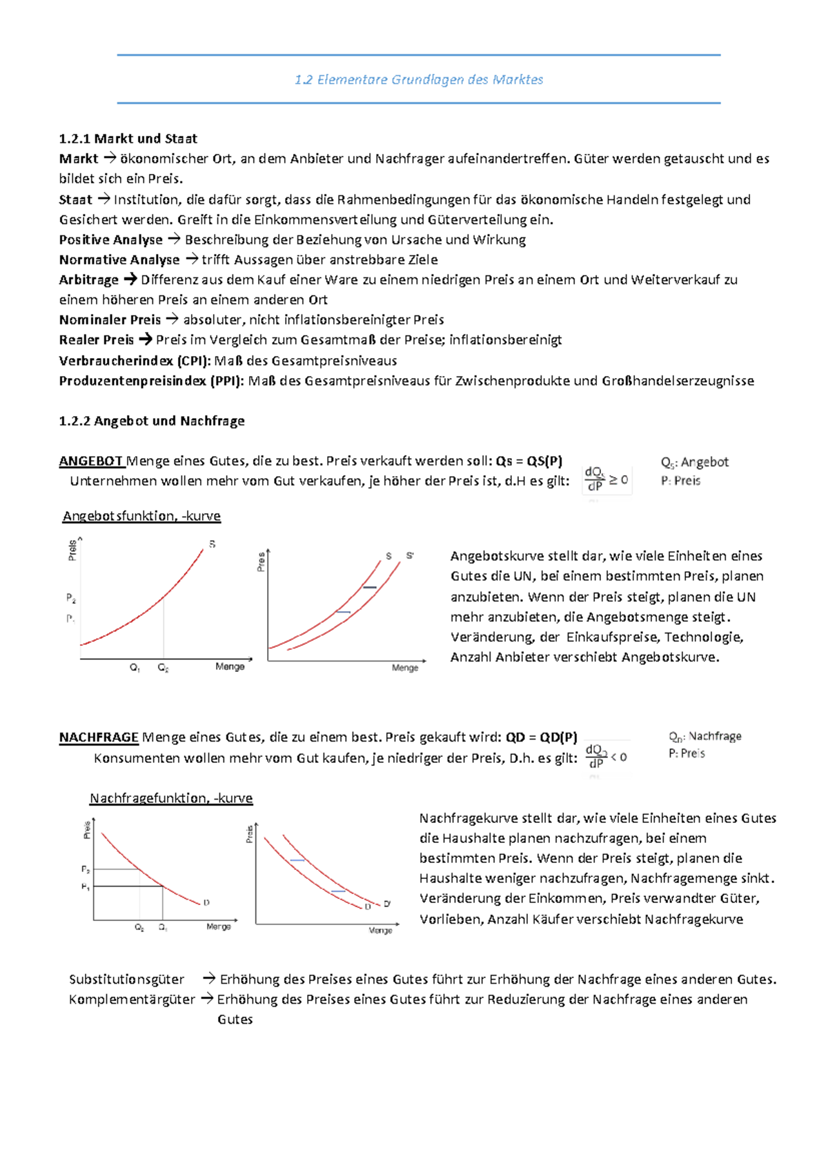 Zusammenfassung Mikroökonomie - Warning: TT: undefined function: 32 Warning: TT: undefined ...