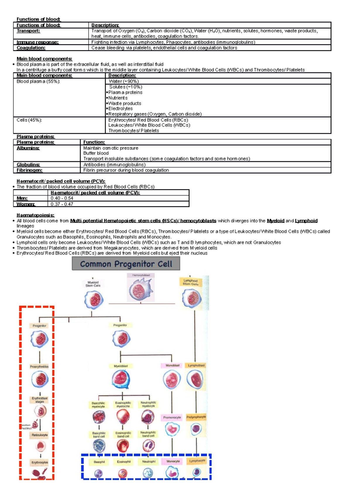 HUBS 192 - Lecture 20 (Composition and general functions of Blood Types ...