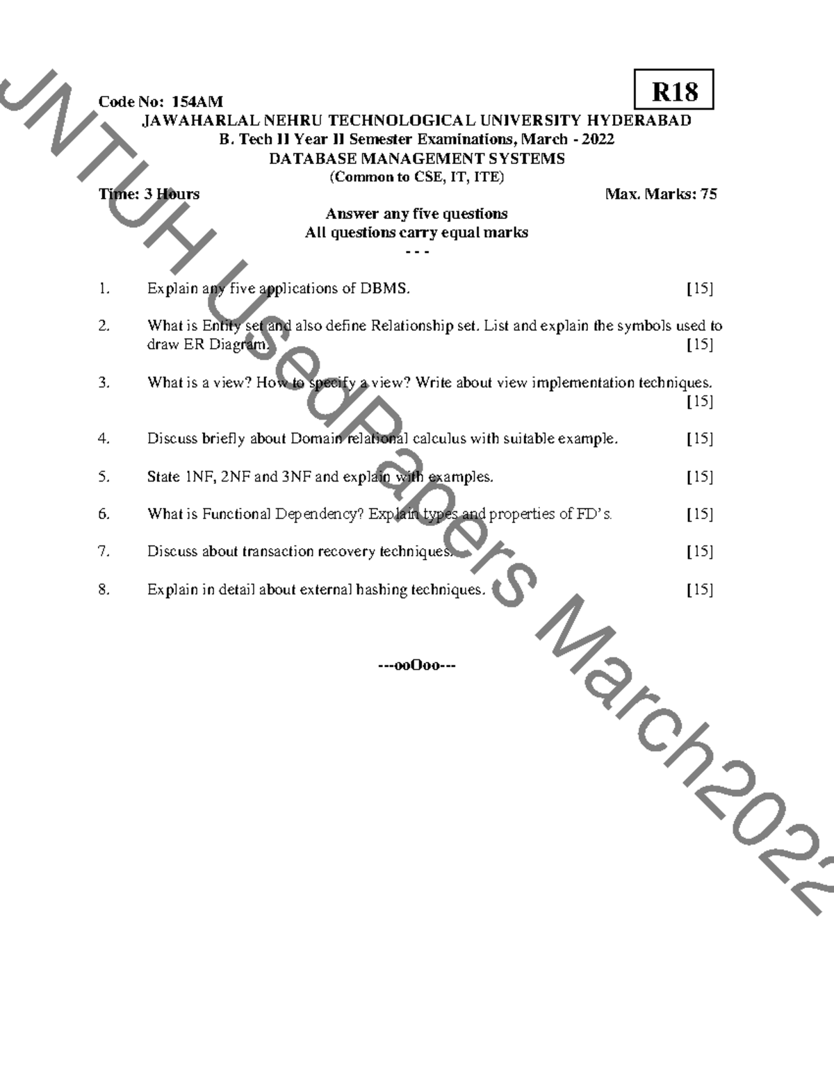 March-2022 - HAI - Code No: 154AM JAWAHARLAL NEHRU TECHNOLOGICAL ...