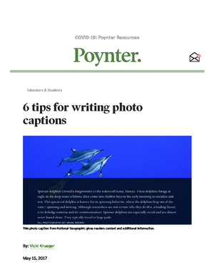 Writing Photo Captions - 8 Steps to Writing Perfect Photo Captions A ...